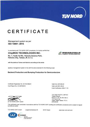 ChipMOS TECHNOLOGIES INC. – Back-end testing service for memory, LCD ...